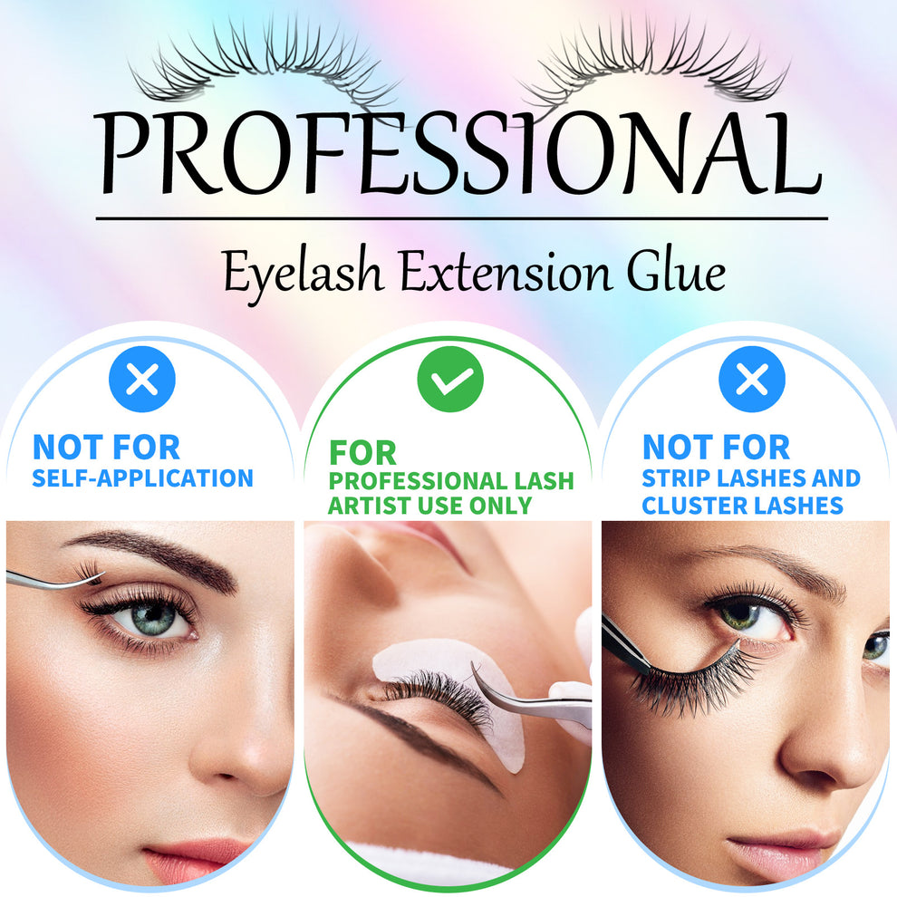 ELAIMEI - Eyelash Extension Glue- Professional Lash Extension Glue Str ...
